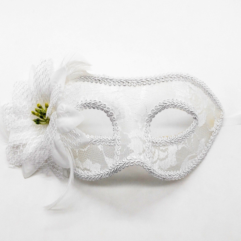 Masquerade Mask for Women Flower Lace Masks Sexy Eye Mask Costume Party ...