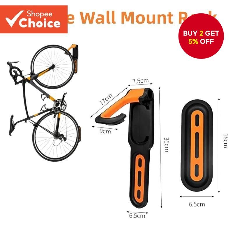Bicycle Wall Mount Rack Foldable Vertical Bike Rack Wall Mounted ...