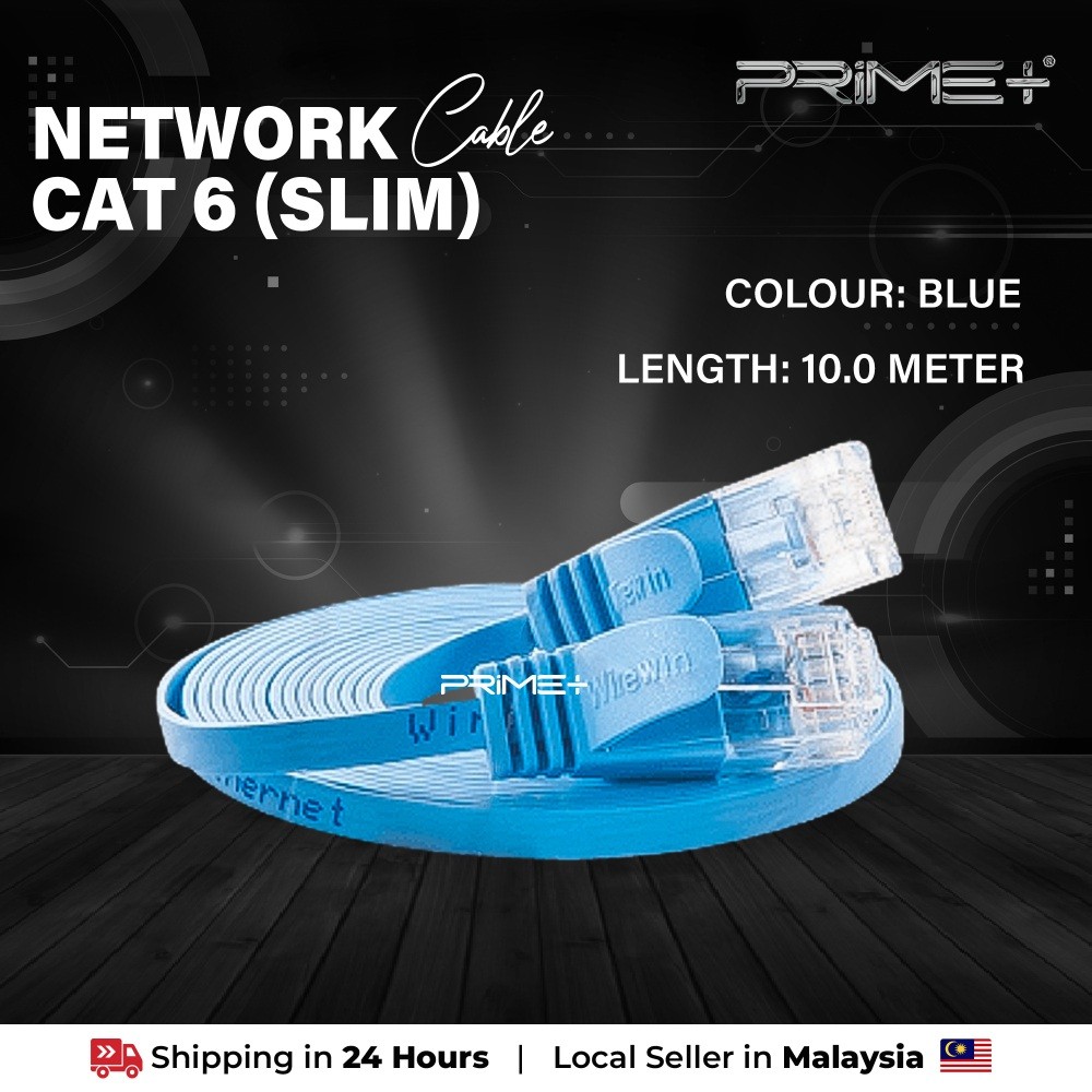 CAT6 Flat Slim Lan Network Cable Gigabit Ethernet For Modem Router Tv ...