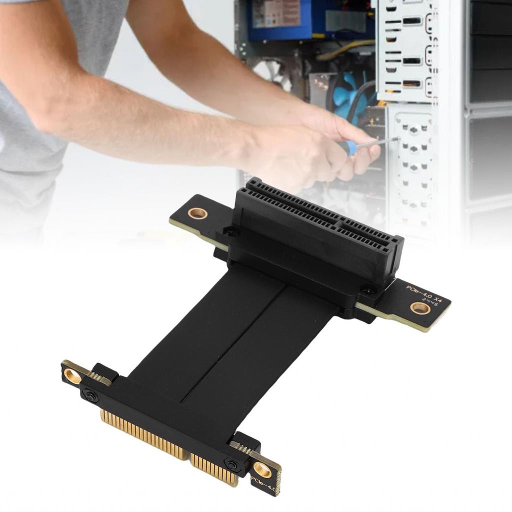 tominihouse-my GPU Riser Cable Flat Foldable Design 90 Degree Connector ...