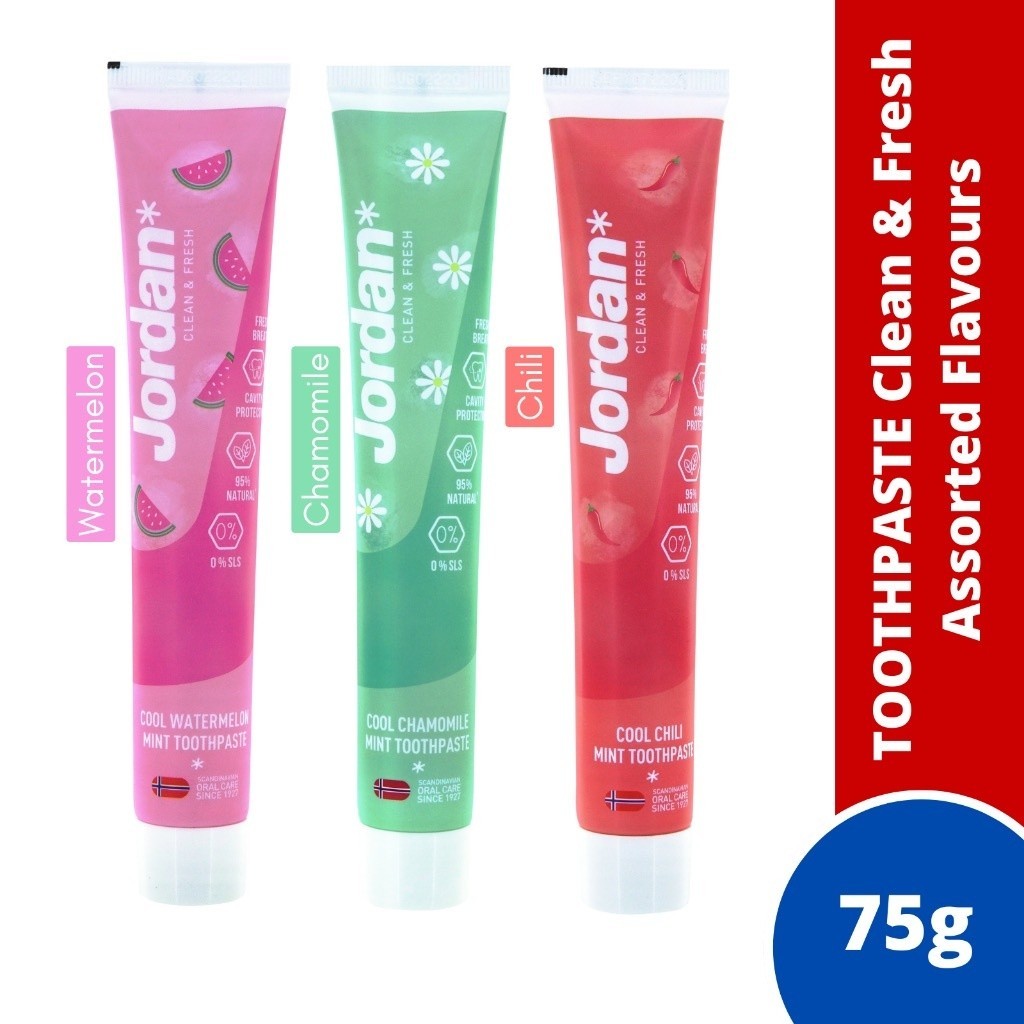 [PREMIUM] JORDAN CLEAN & FRESH MINT TOOTHPASTE 75G (WATERMELON ...