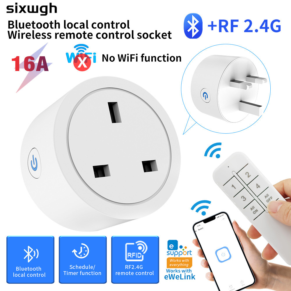 Bluetooth socket local control smart socket RF2.4G wireless remote control socket timed socket ...
