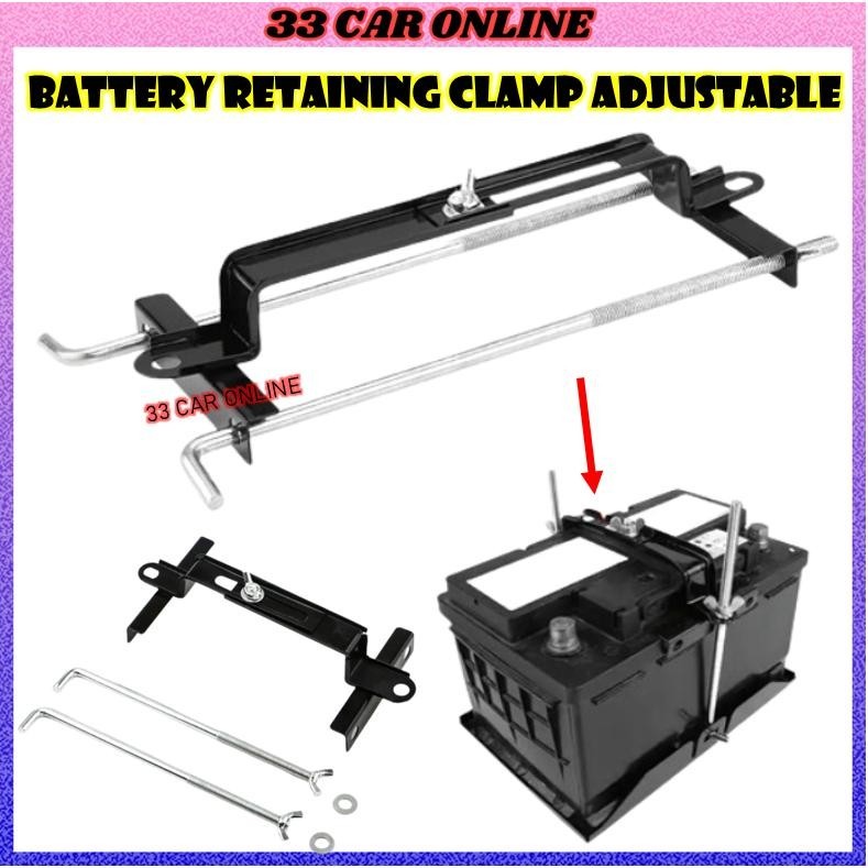 Battery Retaining Holding Clamp Bracket Bolt Tie Hold Down Kit For Car ...