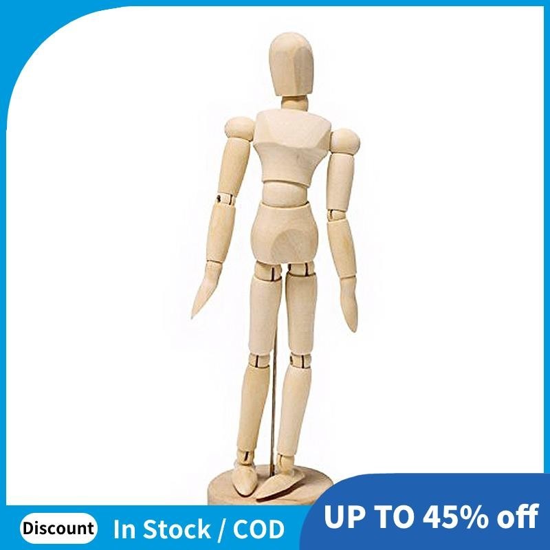 Wooden drawing Draft 14 Various poses produced Drawing material Movable ...