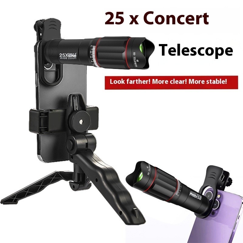 Mobile Telephoto Lens Concert Lens Zomm Lens Tele Camera Zoom HP 25X ...