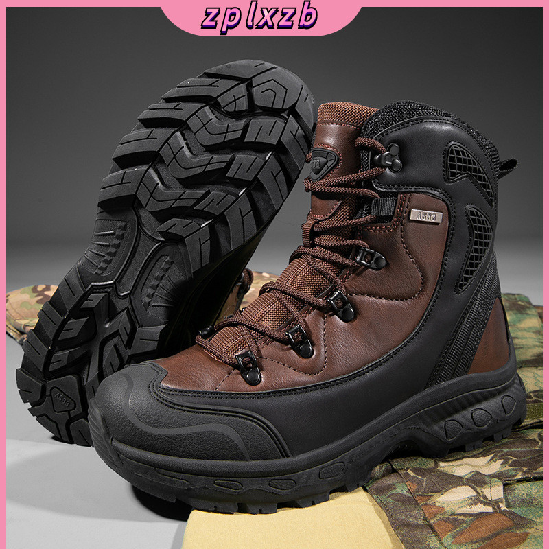 Combat SWAT MenS Boots Tactical Outdoor Hiking Soldier PDRM Operation ...