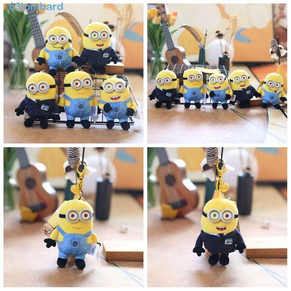 LOMBARD Cartoon Plush Figure Keychain, Despicable Me Minion Plush Doll ...