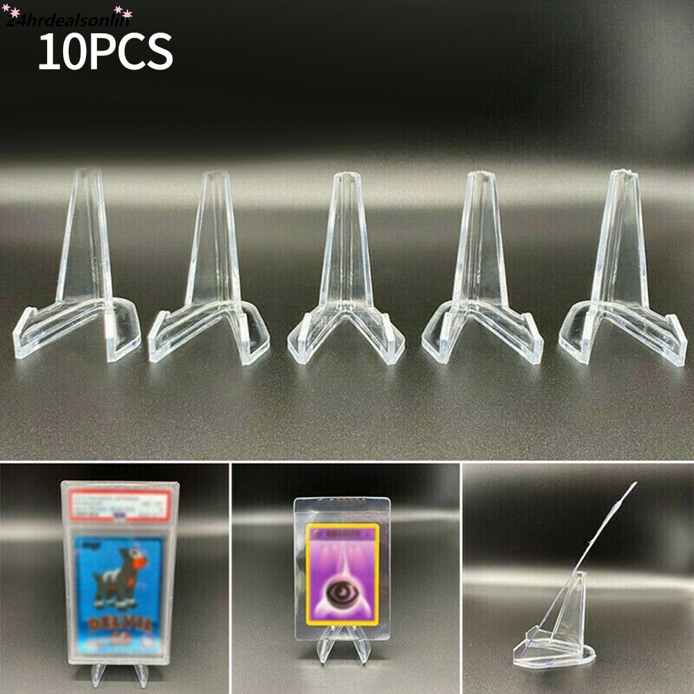 10X acrylic commemorative coin display stand transparent triangle ...