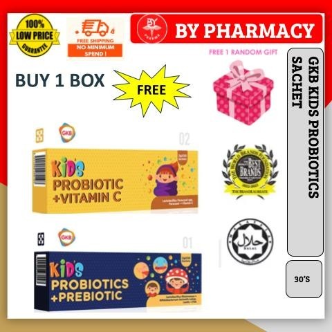 GKB Kids Probiotic & Vitamin C 30s/ Kid Probiotics + Prebiotic 30s ...