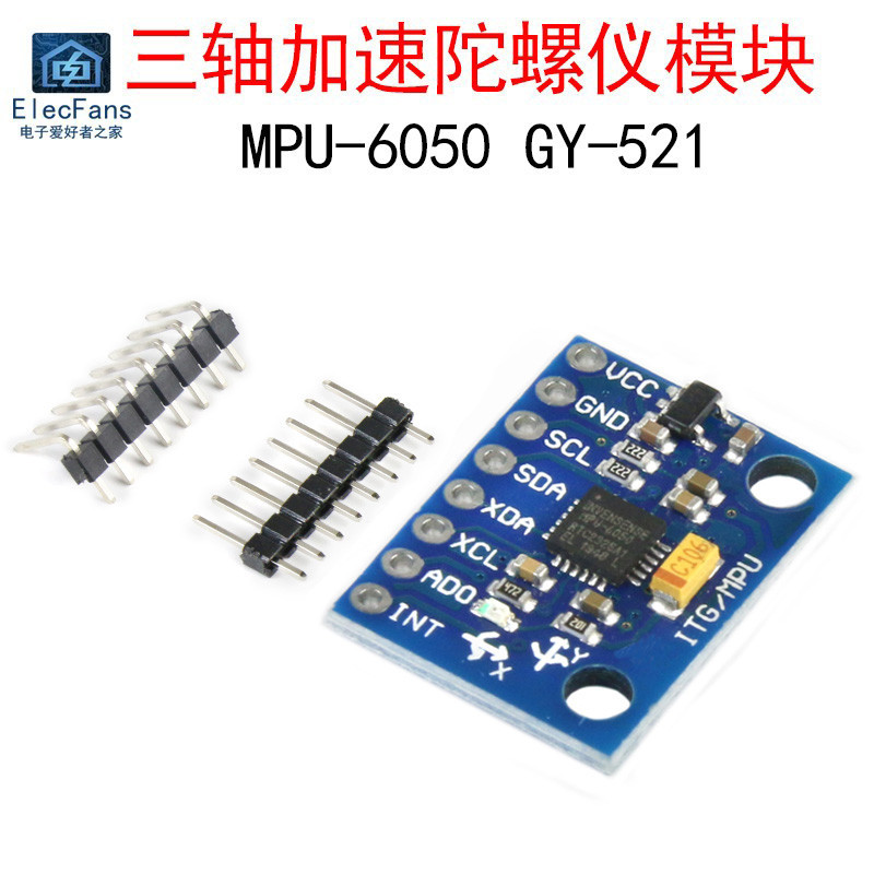Mpu 6050 Three Axis Gyroscope 6dof Module Gy 521 Six Axis Posture Three