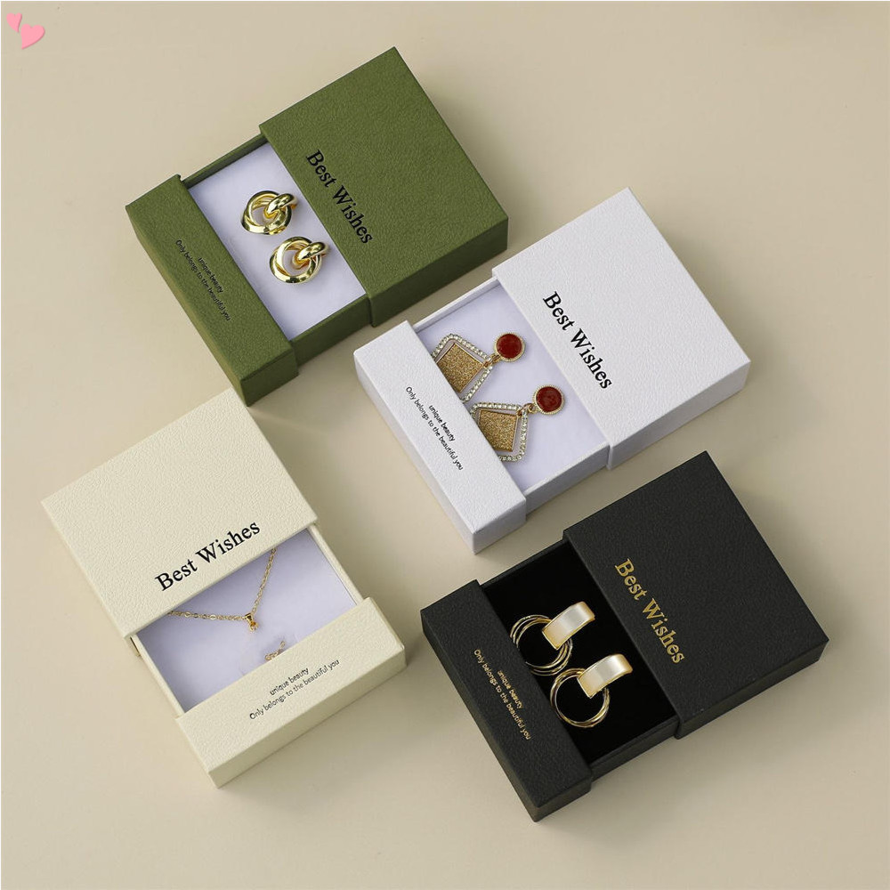 Jewelry Gift Boxes Cardboard Jewelry Box, 3.51x3.51x1.36 inch Small ...