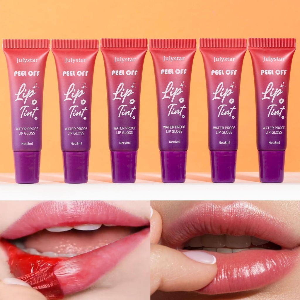 Peel off Lipstick Stain 6 Colors Peel Reveal Lip Stain Peel Reveal Lip ...