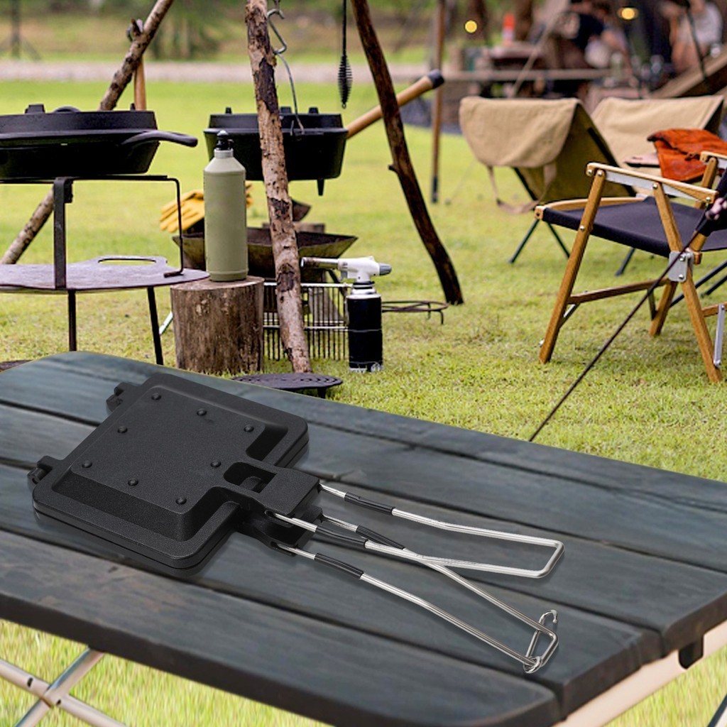 【Fast shipping】Portable Folding Sandwich Pan Camping Grill Kitchen ...