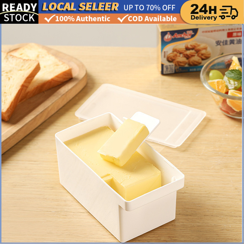 Square butter storage container Solid Butter Cutting Storage Box With ...
