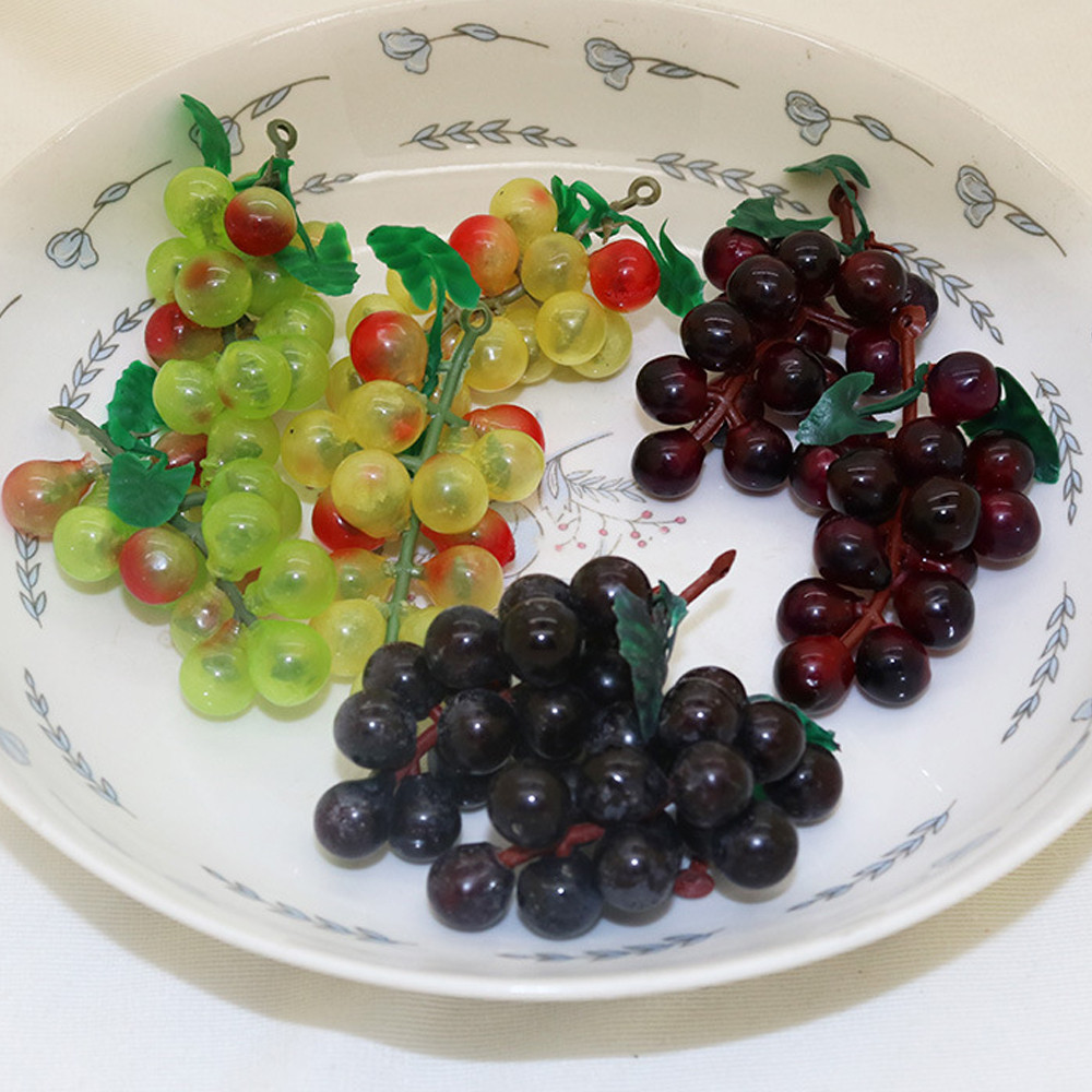 16-60 Grains Hanging Artificial Grapes DIY Simulation Grape Bunches ...
