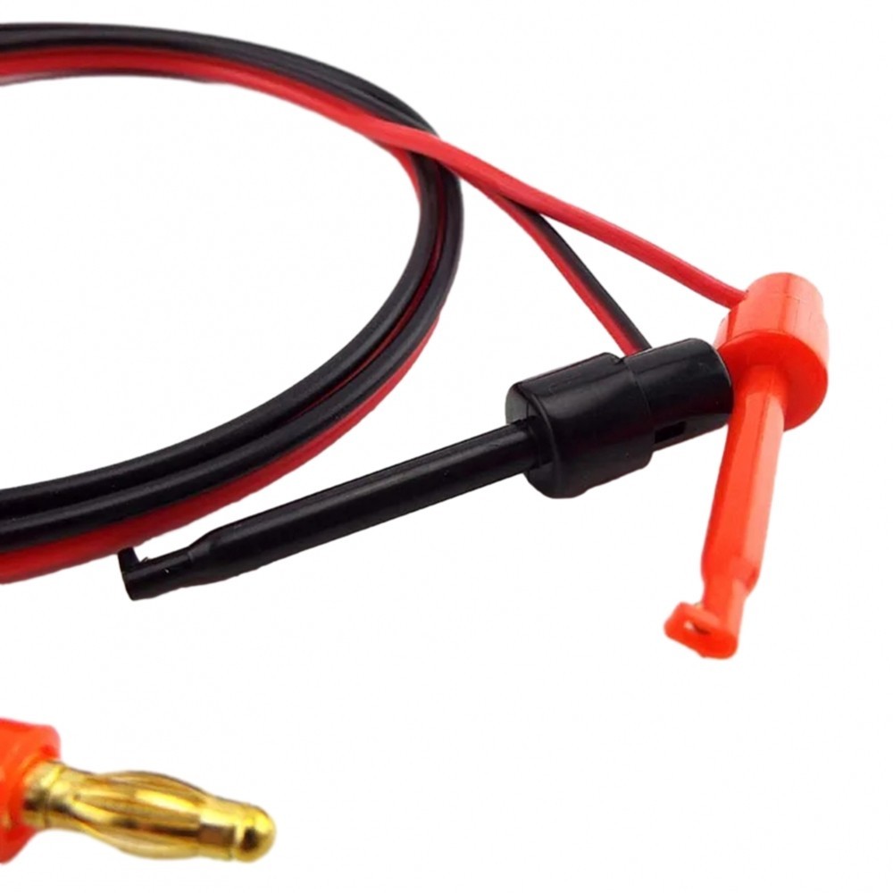For Multimeter Test Leads Banana Plug Adapter for 4mm Hook Clamp 1M ...