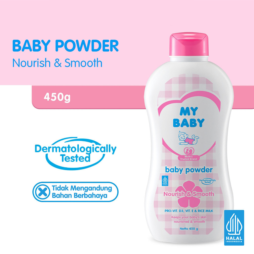 My Baby Powder Nourish Smooth 450gr - Baby Powder | Shopee Malaysia
