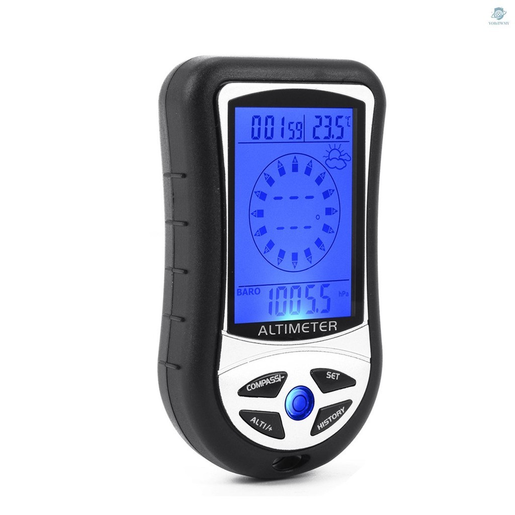 8-in-1 Multifunctional Electronic Altimeter Barometer LCD Digital ...