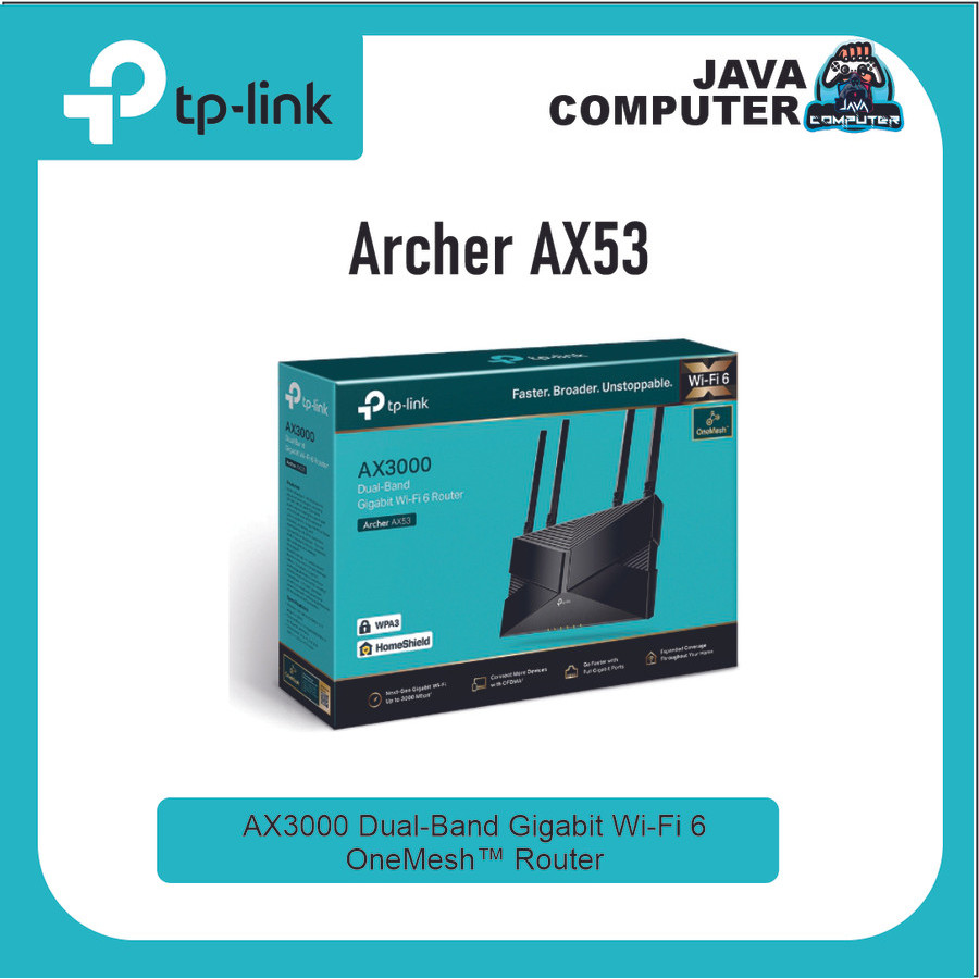 Tp-link Archer AX53 AX3000 Dual Band Gigabit Wi-Fi 6 Router | Shopee Malaysia