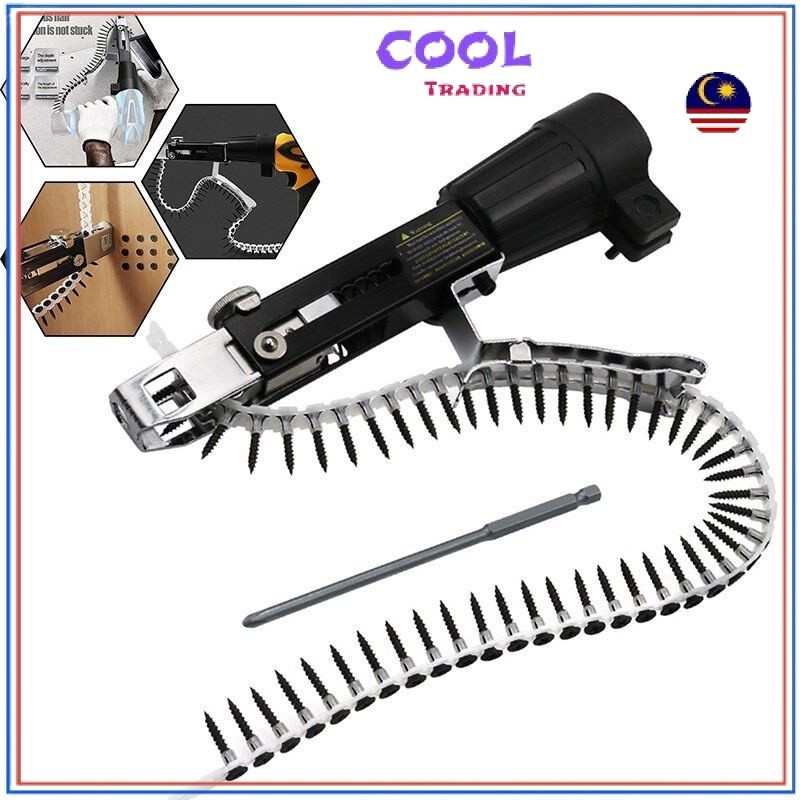 P Hilda Automatic Chain Screw Gun Adapter Tool Set for Electric Drill ...
