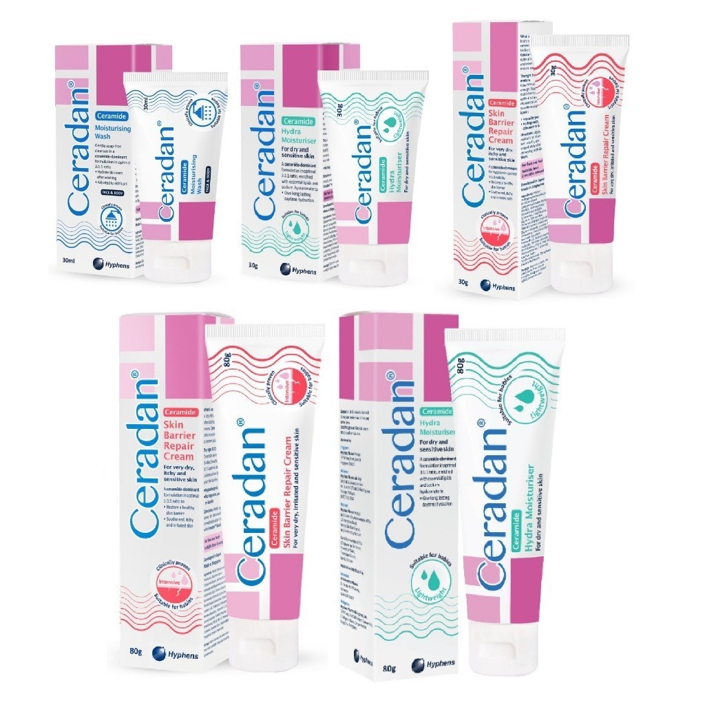 CERADAN CERAMIDE SKIN BARRIER REPAIR CREAM / CERADAN HYDRA MOISTURISER ...