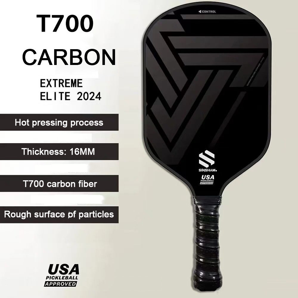 USA Approved Pickleball T700 Carbon Fiber Pickleball Paddle SINSHAM 16MM Matte Surface ...