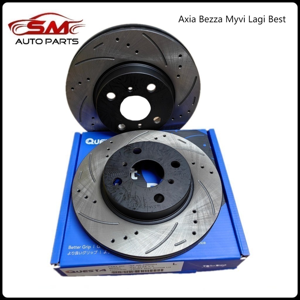 Questa High Performance Front Disc Rotor - Perodua Axia Bezza Myvi Lagi ...