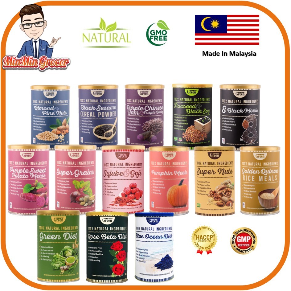 MORE GREEN Multigrain Beverage 300-500gm Nutritious Healthy Drink ...