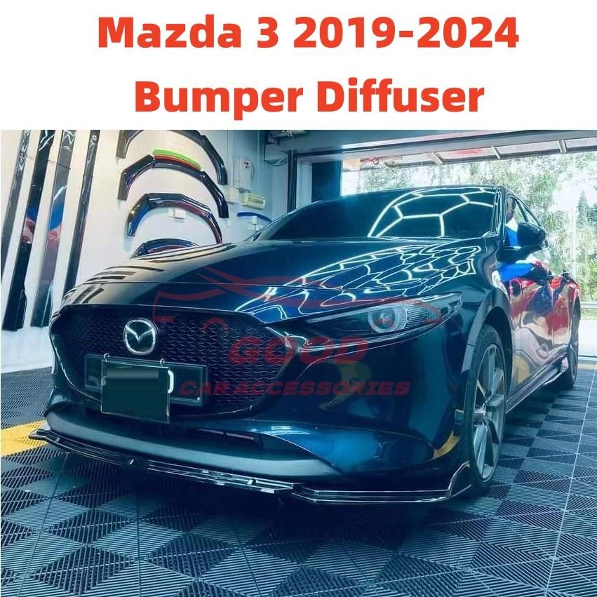Mazda 3 2019-2025 Front Bumper Diffuser Lip Wrap Angle Splitters ...