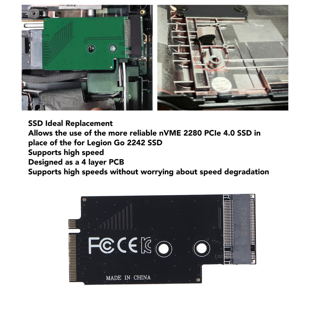 [CAK] M.2 2242 To NVME 2280 Extension Card M.2 NVMe PCIe 4.0 Adapter ...