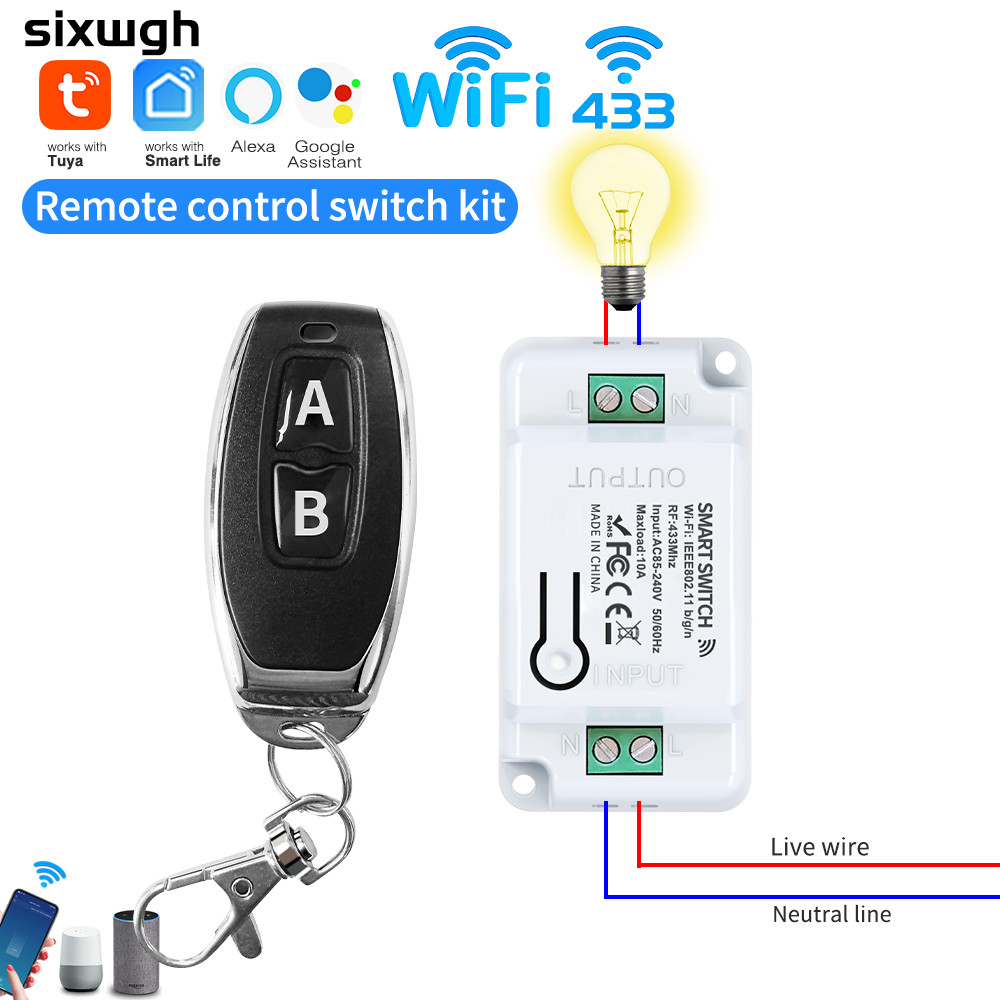 Tuya WiFi smart switch wifi switch DIY wireless switch support Smart ...