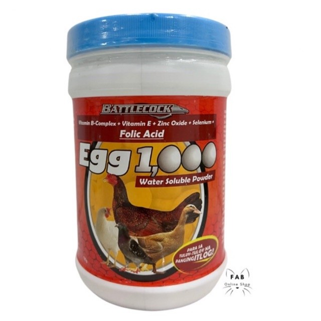 1kg Battlecock Egg 1000 Water Soluble Powder (Egg Booster) | Shopee ...