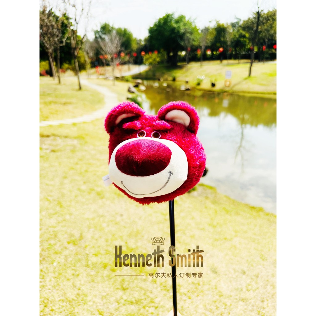 Strawberry Bear One Word Half Golf Putter Cover Golf Putter Cover Pet ...
