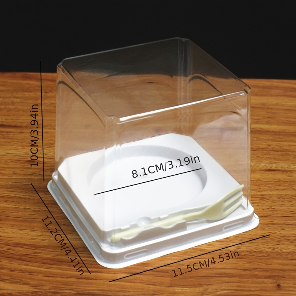 HG 50pcs Clear PET Baking Cups with Lids – Transparent Dessert Mousse ...