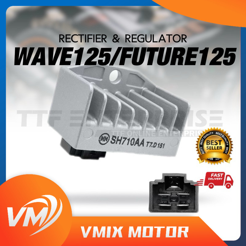 HONDA WAVE125 / FUTURE125 RECTIFIER & REGULATOR CHARGING BATERI BATTERY ...