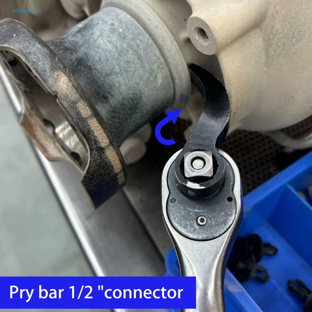 tuingzh Heavy-duty Crowbar Adjustable Angle Head Crowbar Adapter Wrench ...