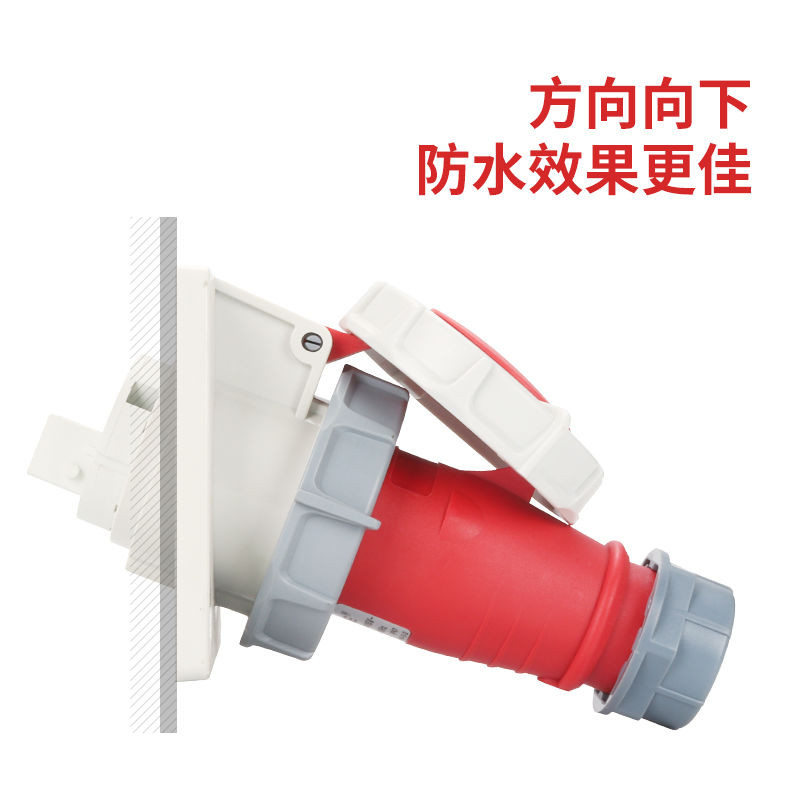 Ip67 Waterproof 16A/32A Hefeng Industrial Aviation Plug Inclined Socket ...