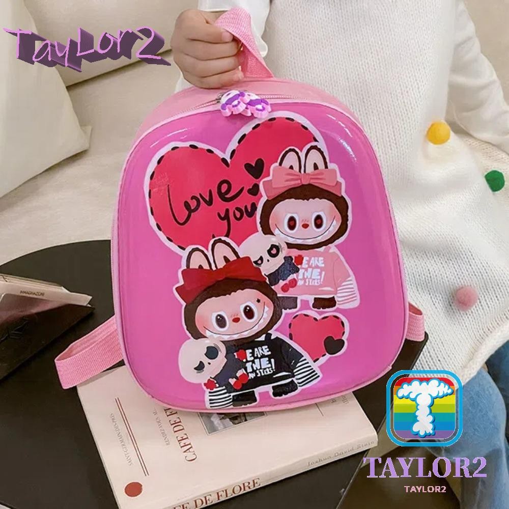 ATAYLOR Labubu Knapsack, Nylon Waterproof Cartoon Hard Shell Backpack ...