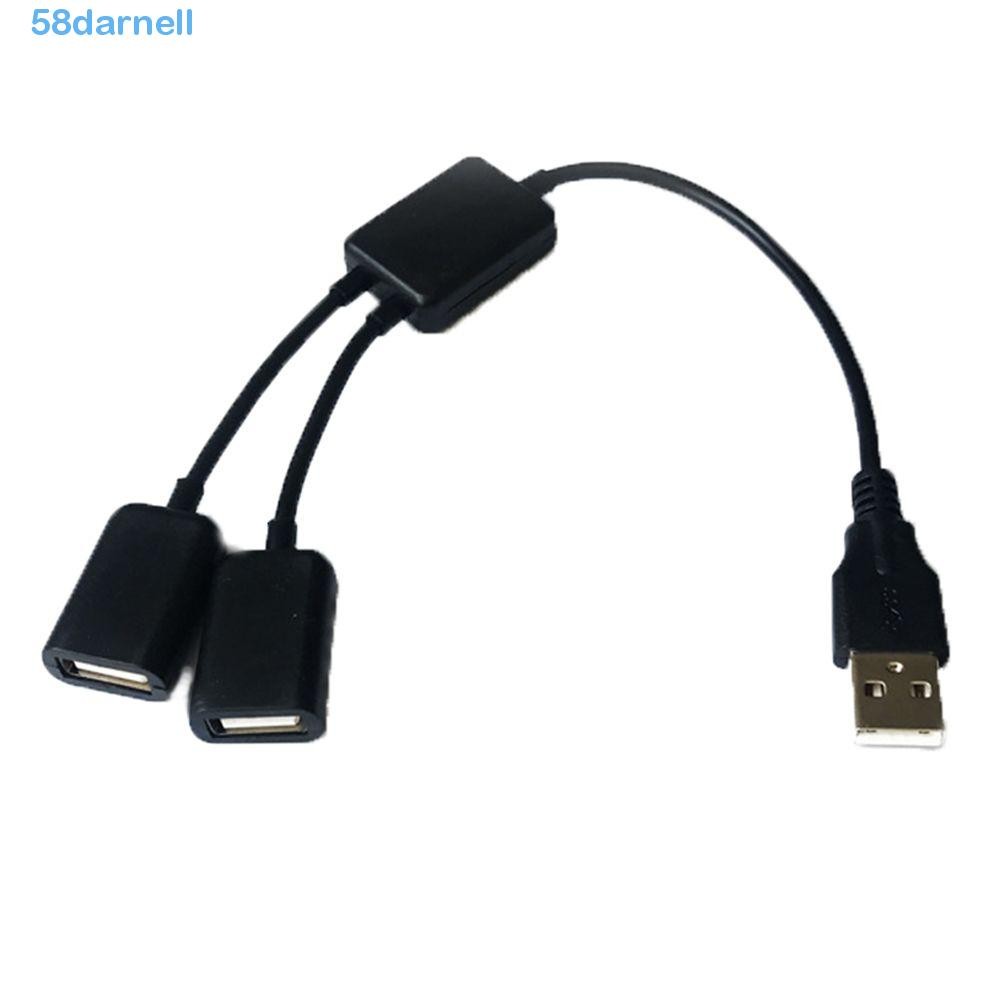 DARNELL Hubs To Dual USB Female USB Male Practical Extension Splitter ...