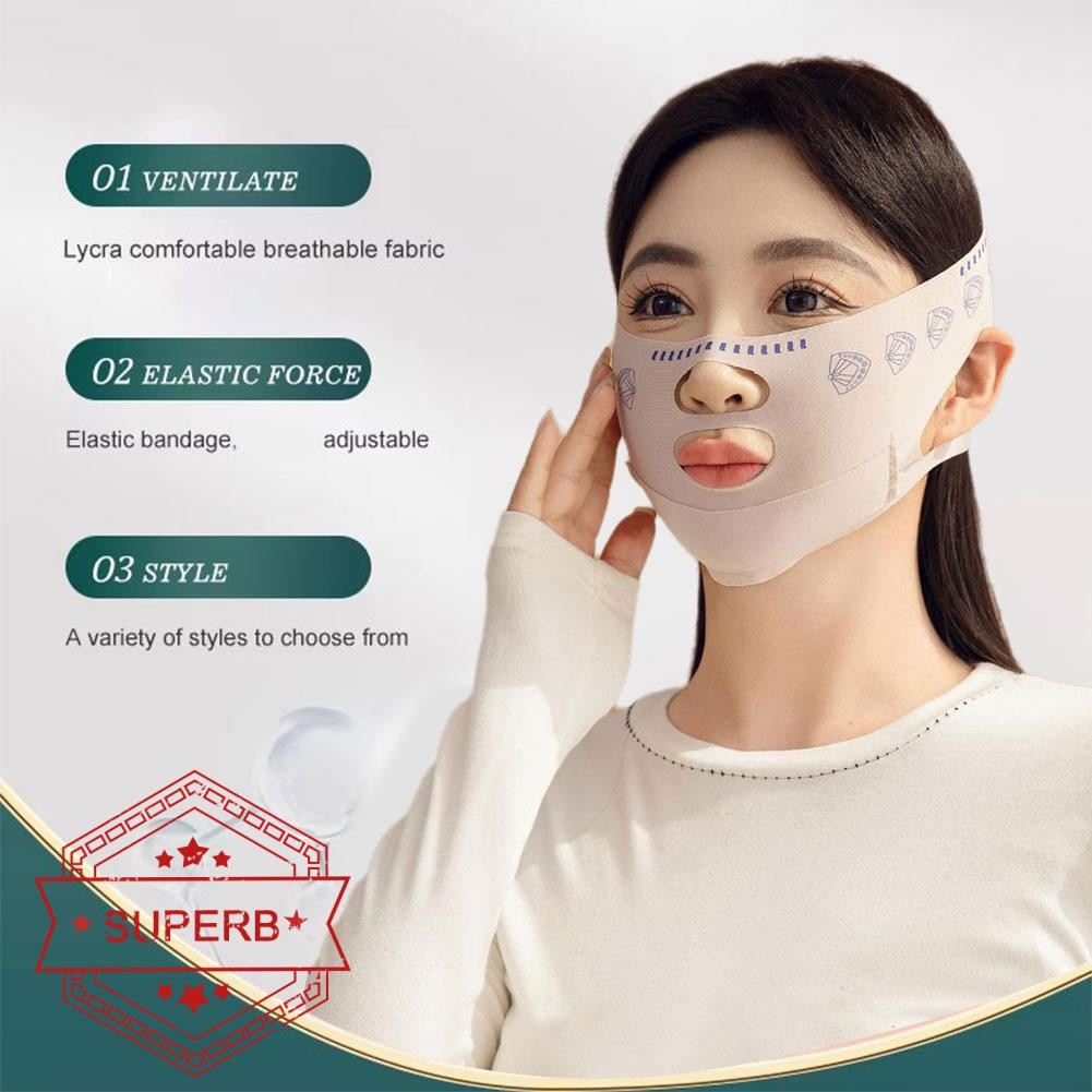 Double-deck Face Bandage Lifting Belt V Line Face Shaper Wrinkle Beauty ...