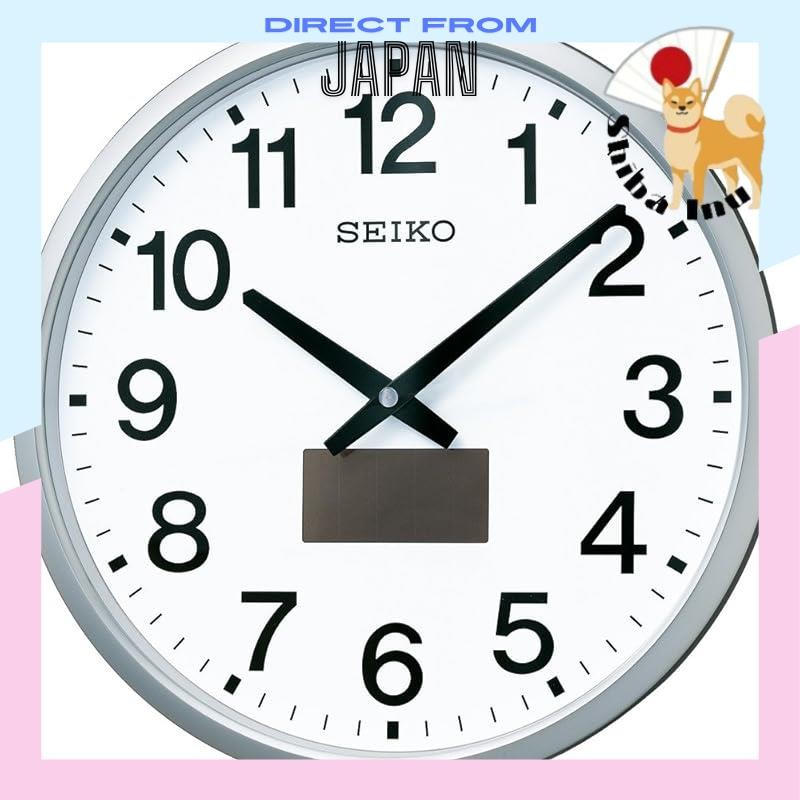 Seiko Clock Wall Clock Office Style Hybrid Solar Radio Controlled ...