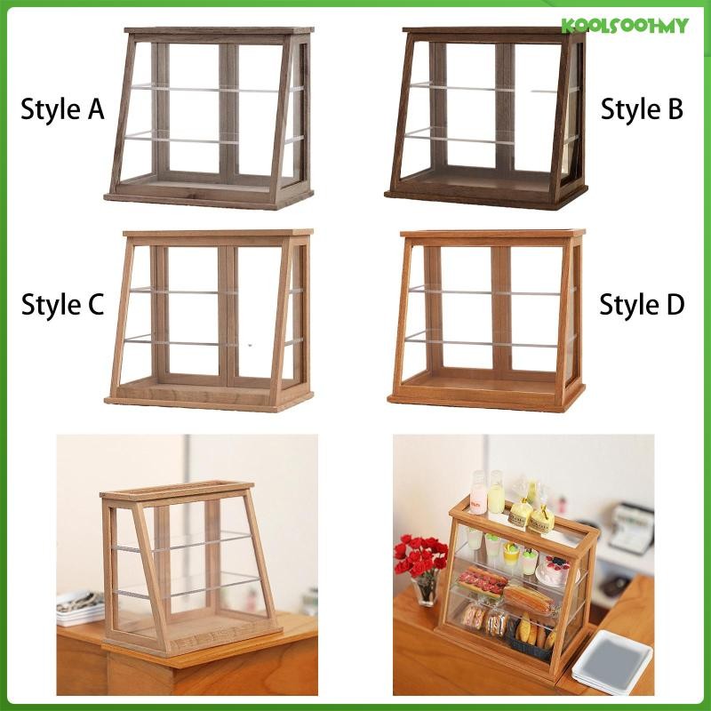 [KoolsoobdMY] Mini Wooden Counter Dessert Donuts Case, 3 Tiers ...