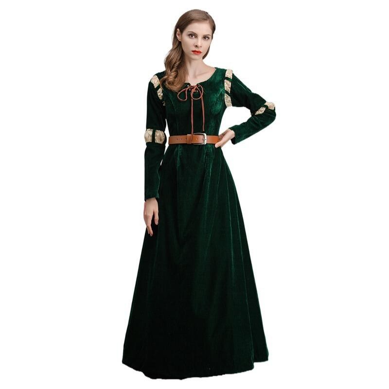 Disney Merida Princess Costume for Adult Women Fancy Brave Merida Dark ...