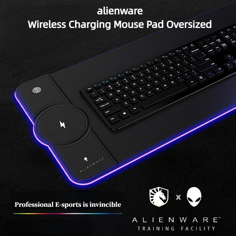 Alienware Alien Wireless Charging Mouse Pad Oversized RGB Luminous ...