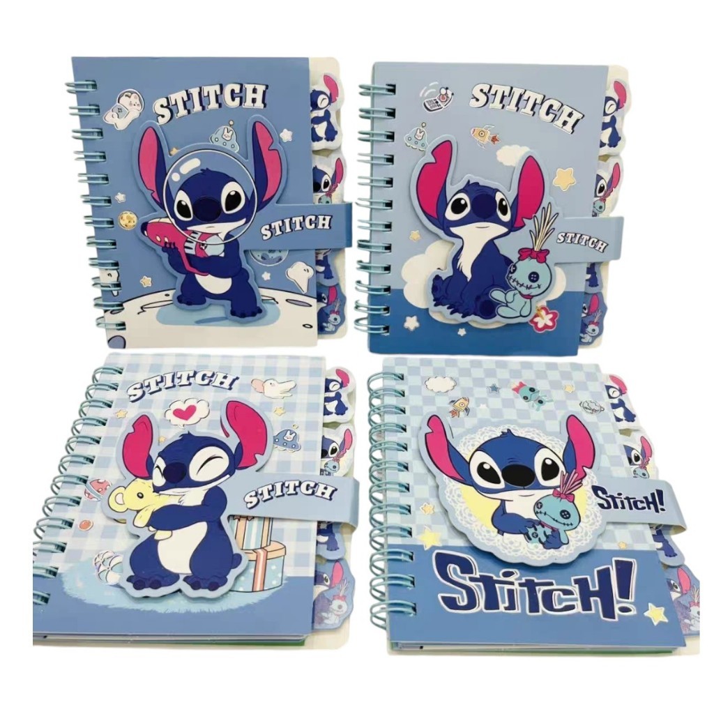 Stitch interleaf classification book small cartoon thickened coil ins ...