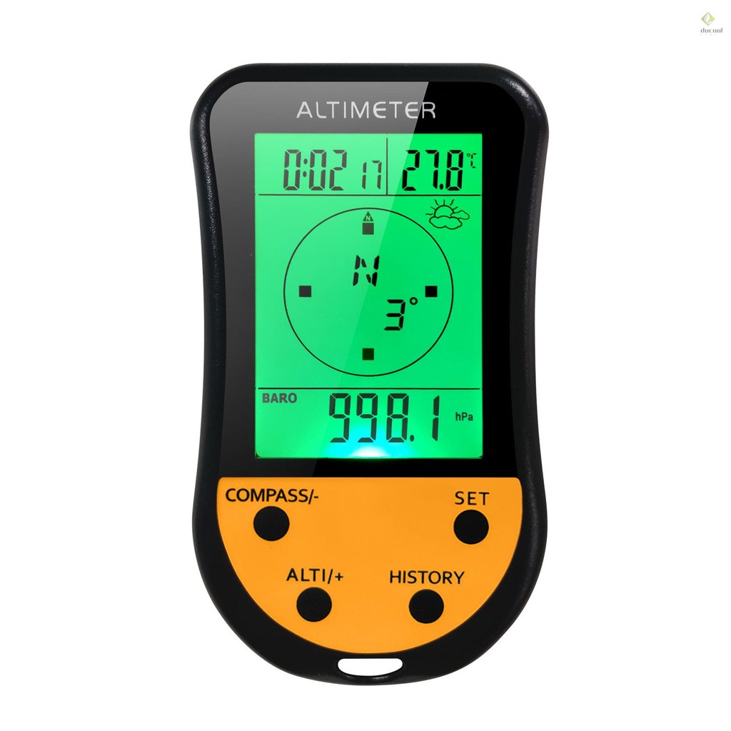 Electronic Digital Altimeter 8 in 1 Multifunction LCD Backlight Mini ...