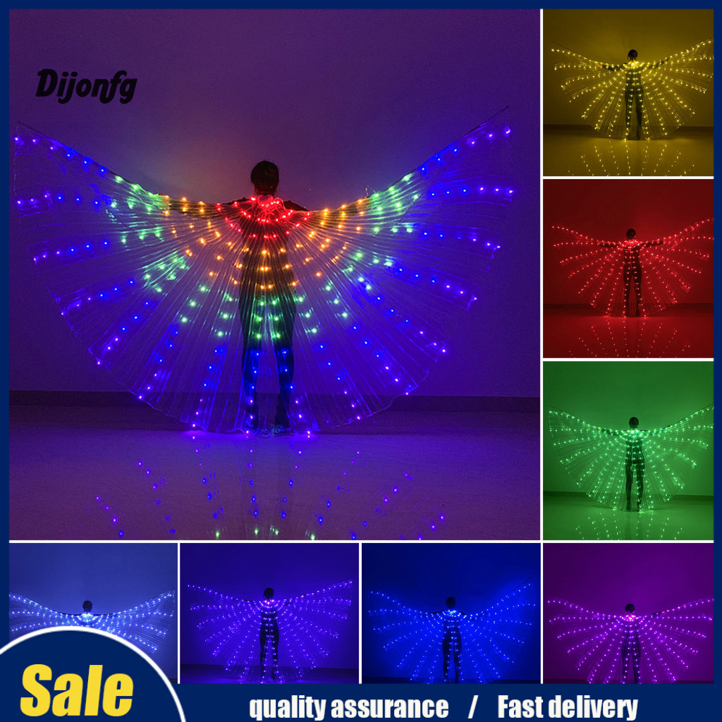 Dj Lighted Costume Wings Led Wing with Stick Large Glowing Butterfly ...