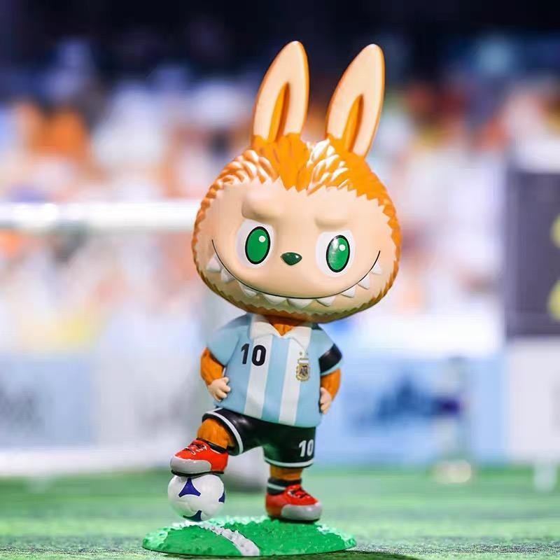 Labubu Argentina Football Mystery Box Bubble Mart Genuine labubu Messi ...