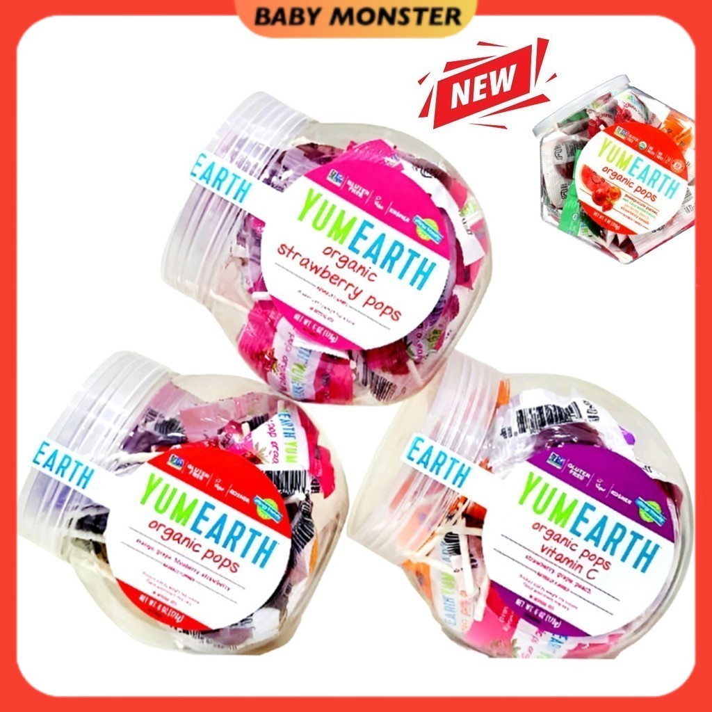 🔥HARGA BORONG🔥BMS YumEarth Organic Assorted Lollipops Candy Personal ...