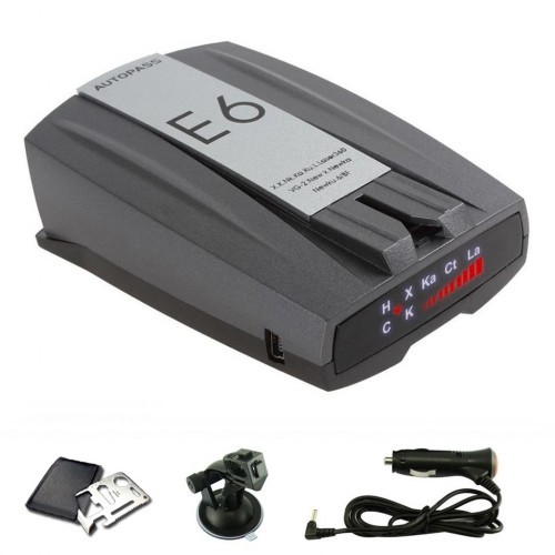 360 Full Band E6 Car Radar Speed Trap Detector LED Screen | Shopee Malaysia